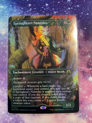 MTG Modern Horizons 3 (MH3) Rare FOIL Springheart Nantuko (Borderless ...