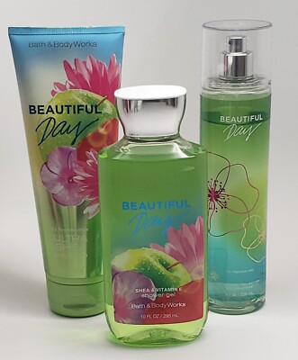Bath & Body Beautiful Day Shower Gel, Body Cream & Body Spray Set | eBay