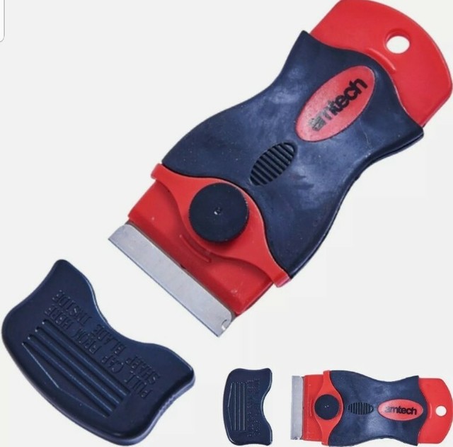 Rolson Mini Scraper Soft Rubber Grip Remove Labels Paint Stickers DIY ...