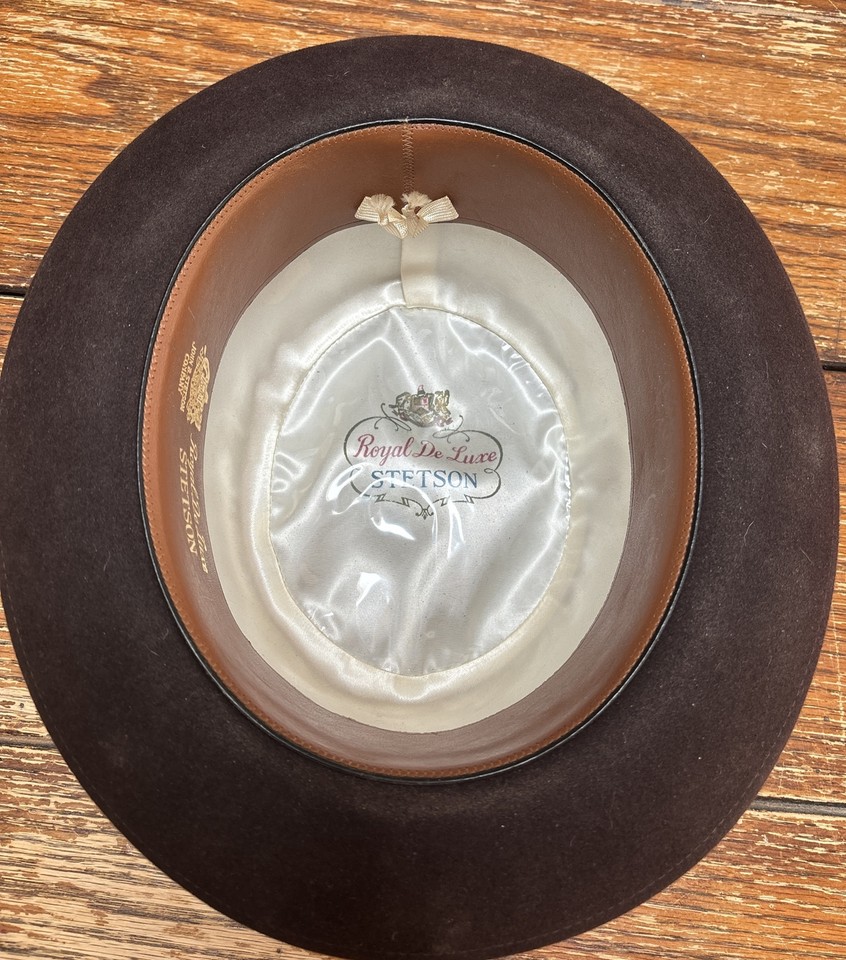 Vintage Stetson Royal Deluxe Size 7 1/8 B267126 Block B875 Never Worn ...