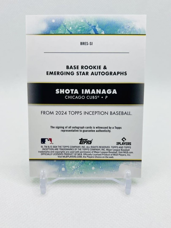 2024 Topps 99 Siri RC Rookie Autographed GREEN Imanaga Shota | eBay