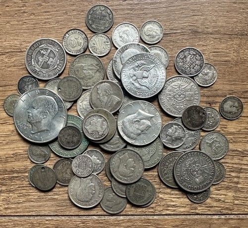 World Lots Of Silver Coins 270 Grams ,scarp Or Collect | eBay