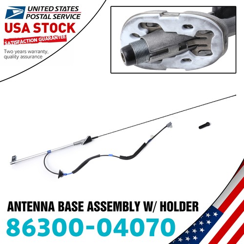 Silver Radio Antenna Kit Base Assembly 86300-04070 For 2005-2015 Toyota ...