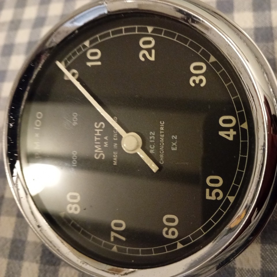 Classic Smith Chronometric Mechanical Rev Counter 8000rpm Period Race ...