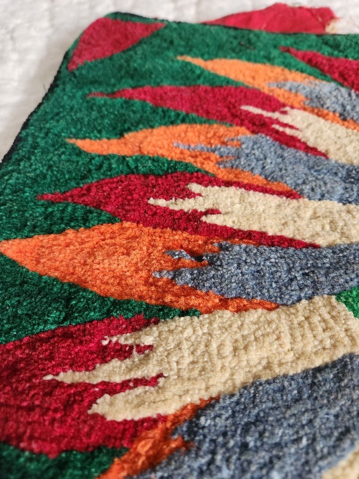 Vintage Needlepoint Native American Indian Chief Pillow Top/Wall ...