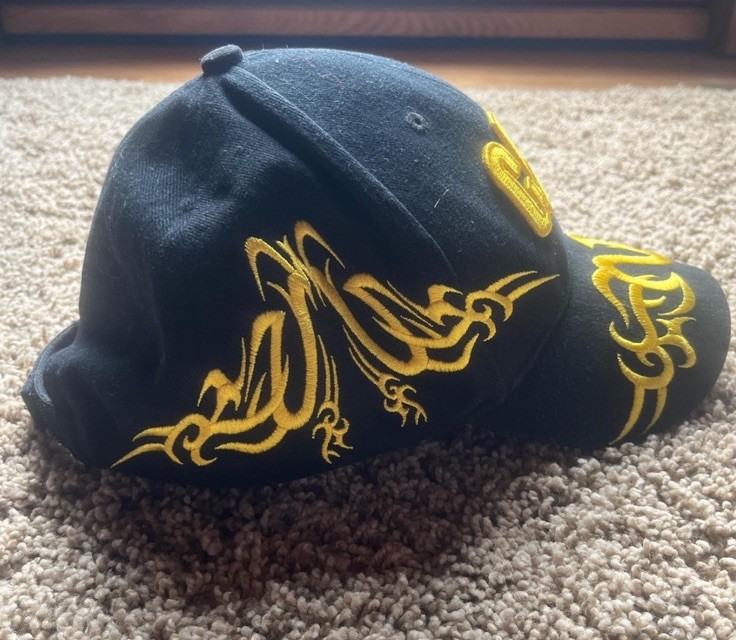 cat caterpillar hat Y2K Flame Tribal Black And Yellow Vintage | eBay