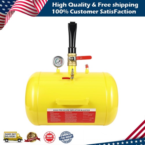 10 Gallon Air Tire Bead Seater Blaster Tool 145PSI Tire Inflator Tank ...