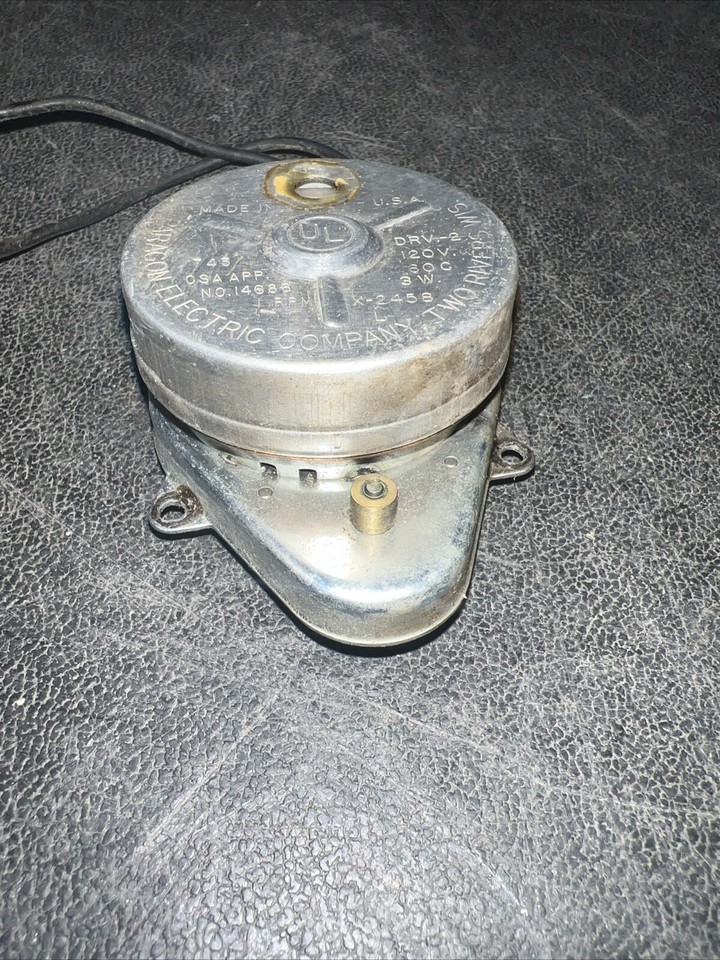Paragon DRV-2 Timer Motor 1/60 RPM, 120V, 60Hz 3W, No. 14686, X-2458 | eBay
