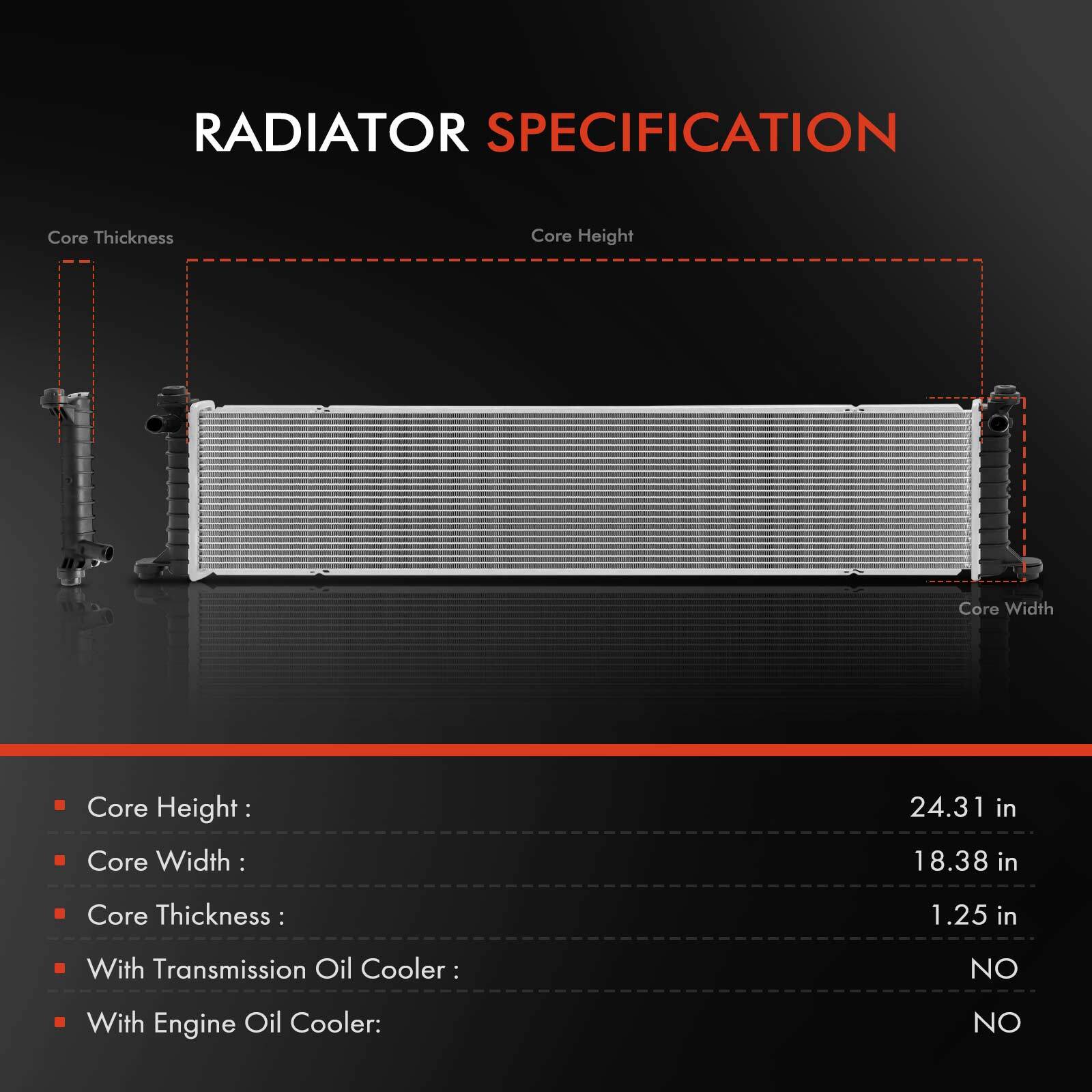 Cooling Radiator for Tesla S 2016 2017 2018 2019 2020 2021 Electric ...