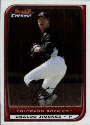 2008 Bowman Chrome Baseball Card #64 Ubaldo Jimenez | eBay