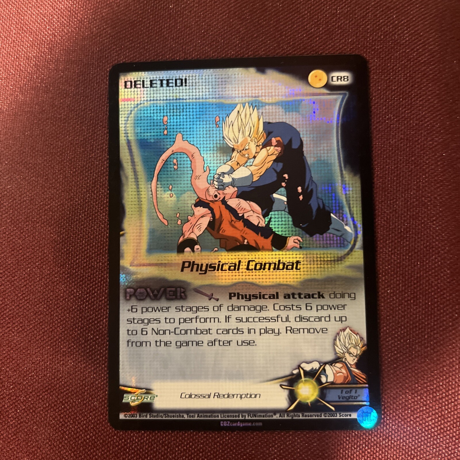 CR8 Deleted! Colossal Redemption Foil Promo Dragonball Z DBZ CCG | eBay