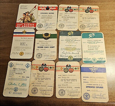 18 1950s BSA Various Rank, class & Membership Cards #262 | eBay