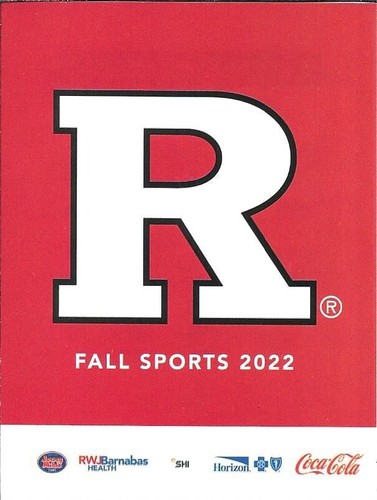 2022 Rutgers Fall Sports Pocket Schedule-College Football/Soccer ...