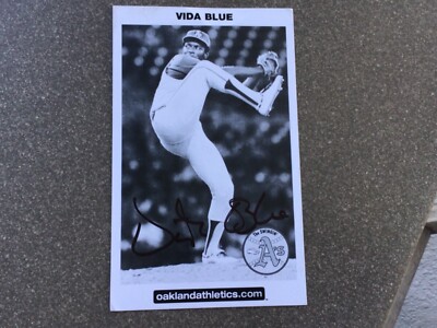 Vida Blue B & W Auto Autograph 8x10 Photo JSA COA Oakland A’s RARE | eBay