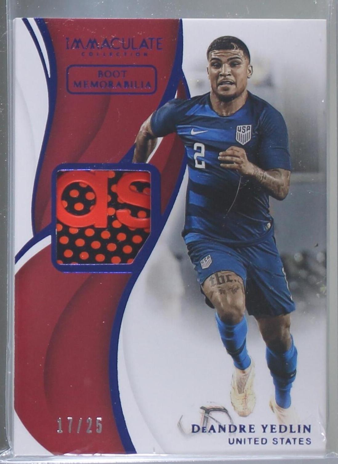 2018-19 Panini Immaculate Collection - Boot Memorabilia DeAndre Yedlin ...
