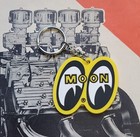 Moon Logo Keychain Mooneyes Hot Rod Custom Fob Key Chain Ring Eyeballs ...