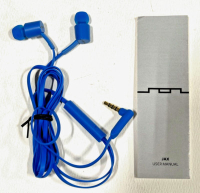 Orignal Sol Republic Jax 3.5mm Stereo Earbuds with Mic - Blue | eBay