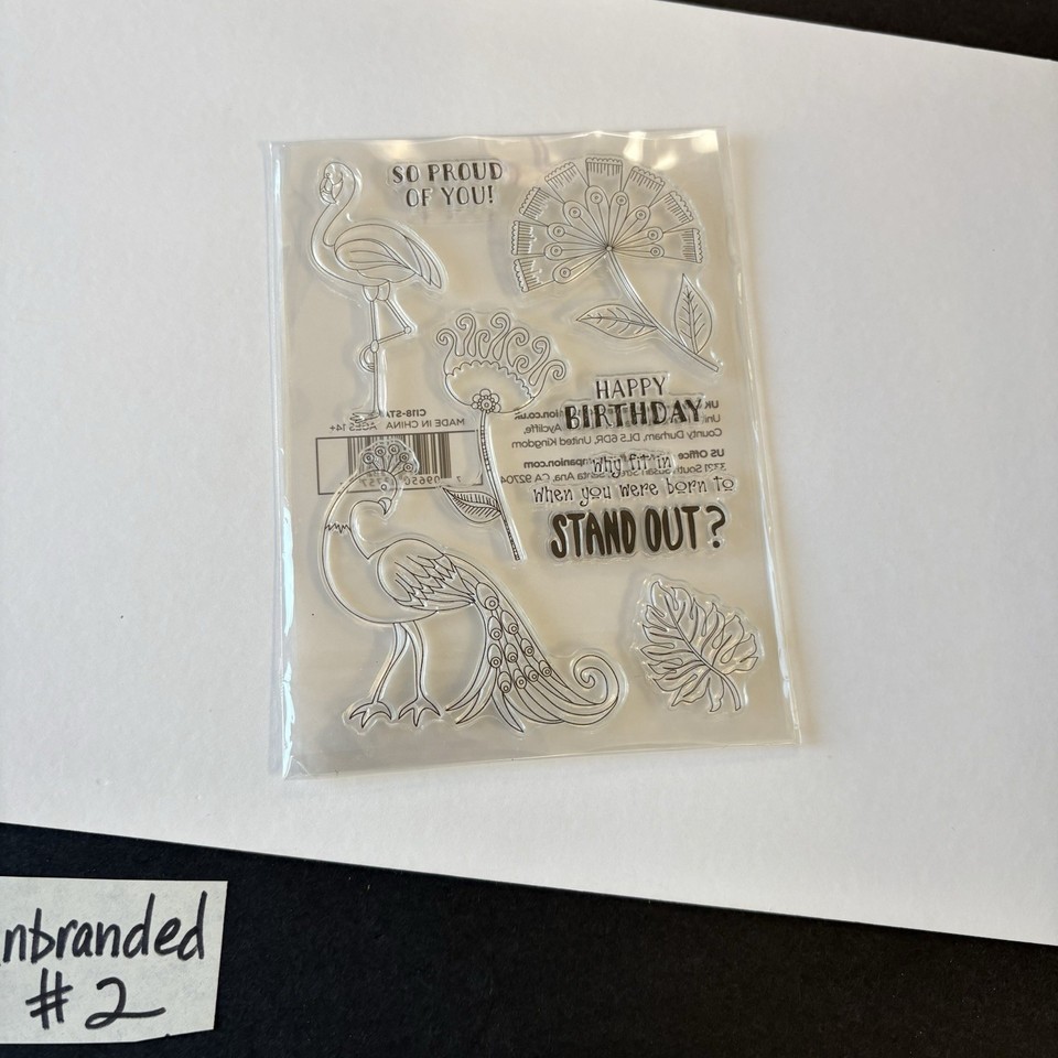 Unbranded #2 LOT of 4 Various Themes Sets Clear Stamps Dies LOT *READ ...
