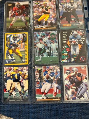 9 FOOTBALL STAR CARDS BRETT FAVRE BARRY SANDERS ++++ | eBay