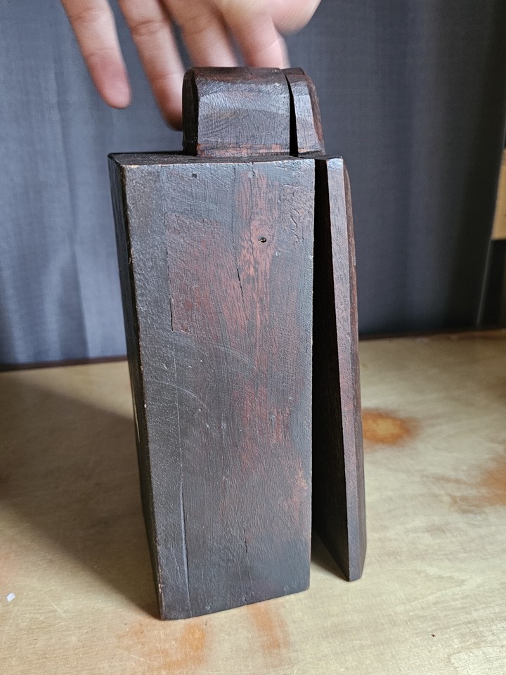 Wooden Treen Tinder Box Antique Primitive | eBay