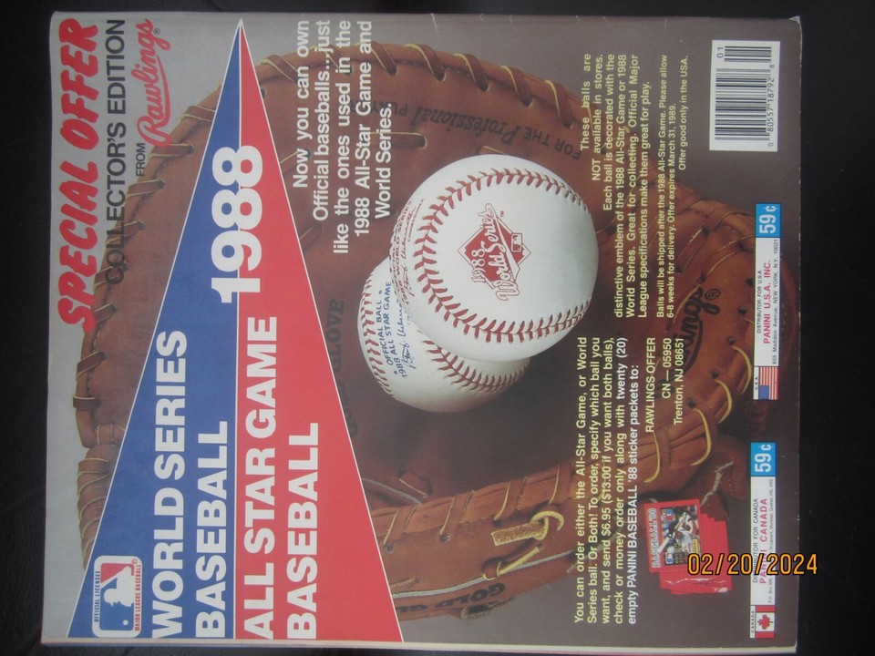 Panini MLB Baseball Sticker Album 1988 Don Mattingly Yankees EX | eBay