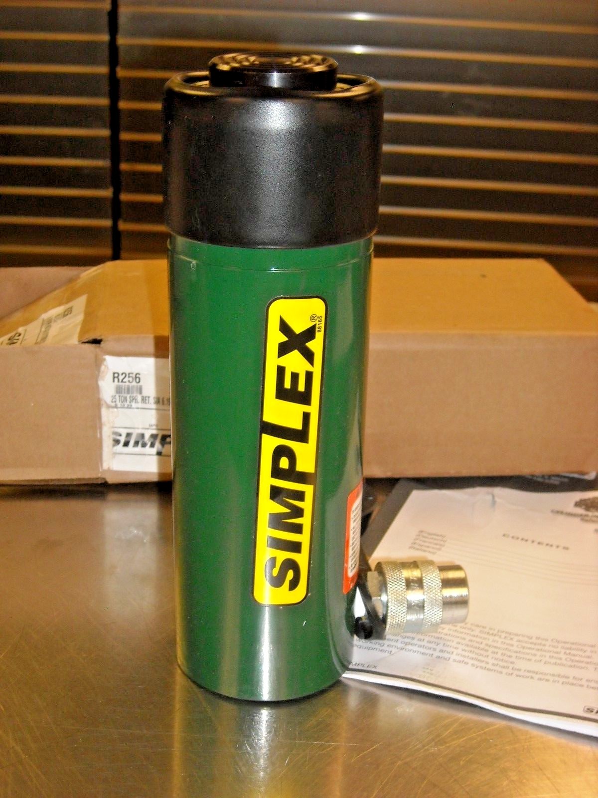 Simplex R256 Hydraulic Cylinder 25 Ton Capacity 10000 PSI for sale ...
