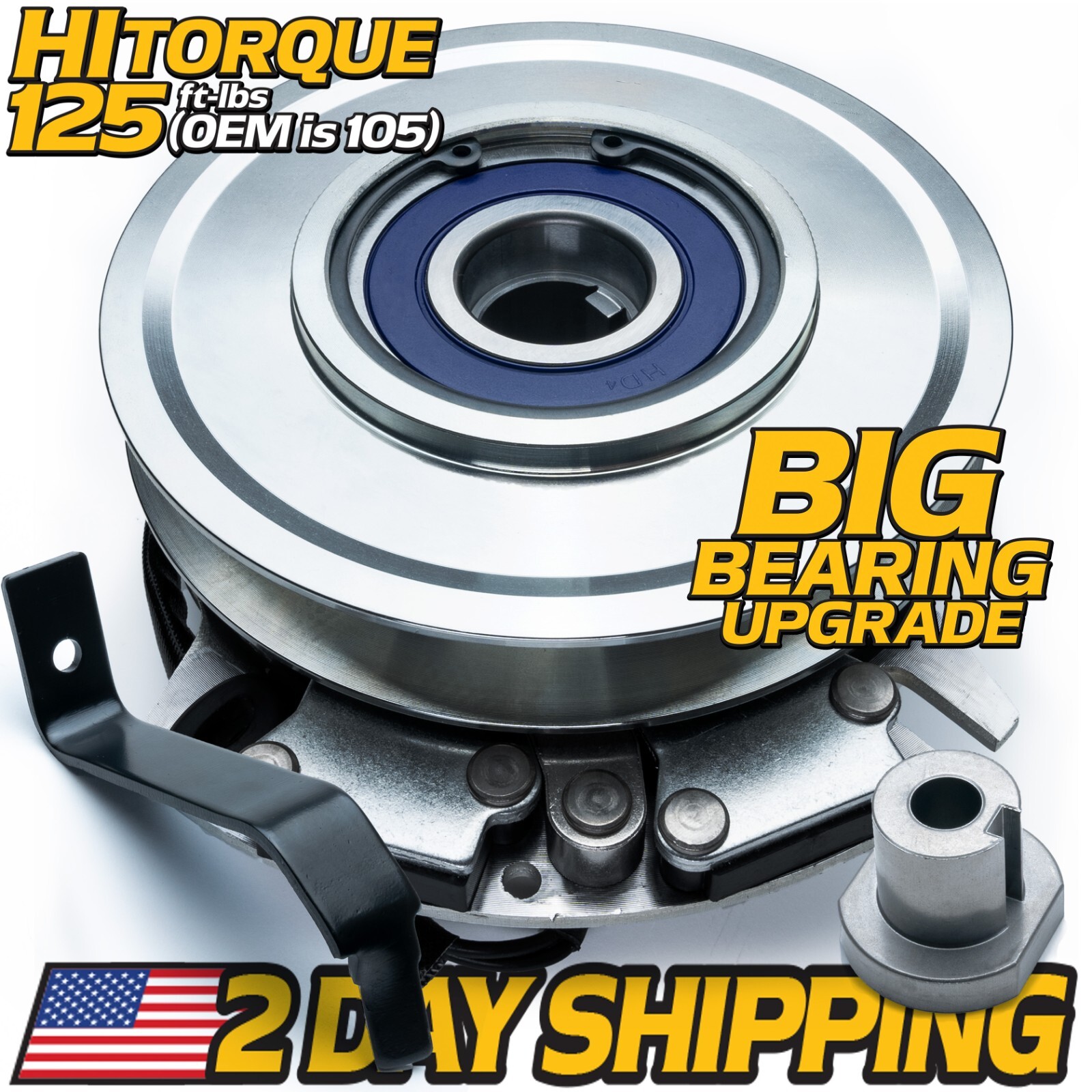 GY20878 HiTorq PTO Clutch fits John Deere L120 L130 G110 L2048 L2548 ...