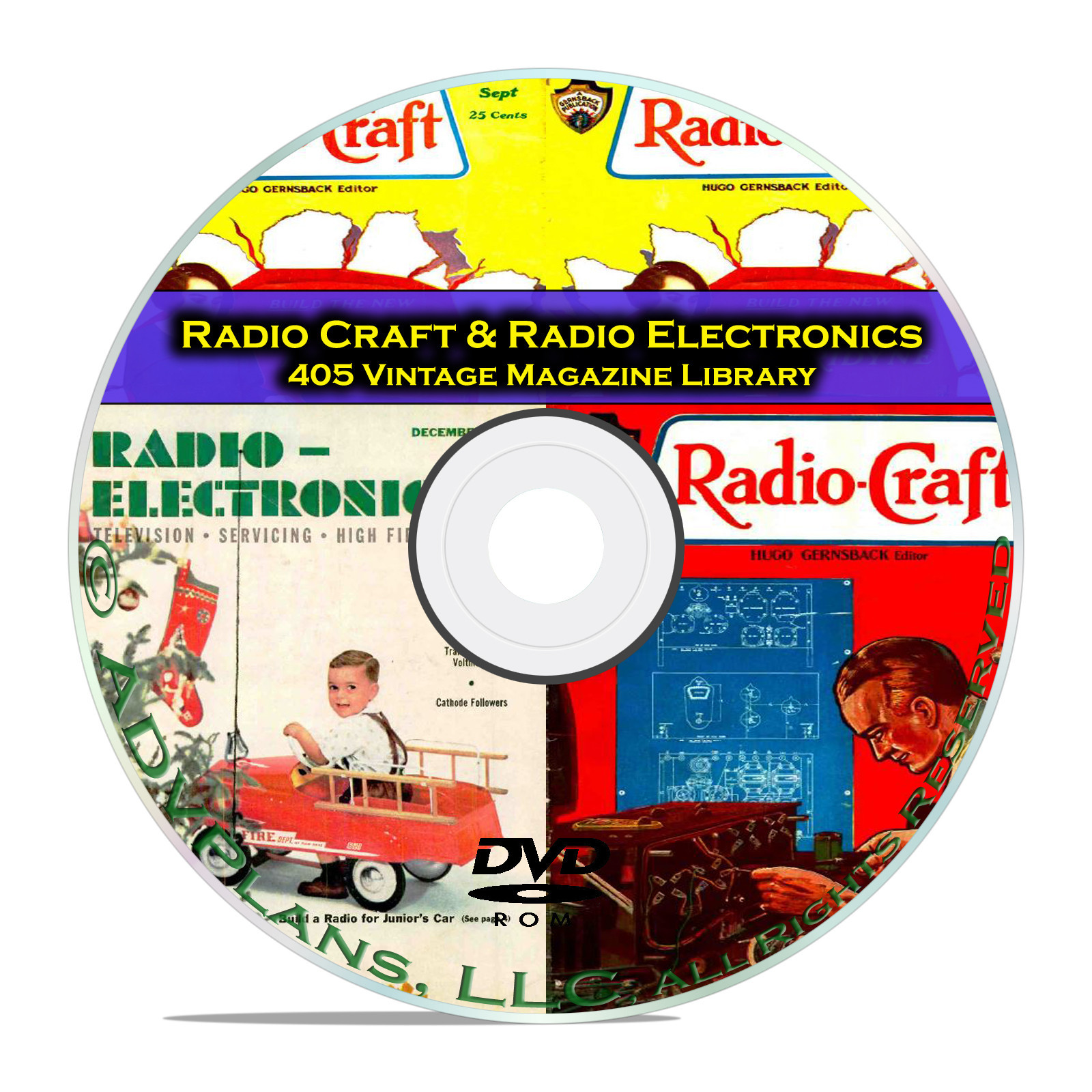 Radio Craft, Radio Electronics, 405 Classic Old Radio OTR Magazines DVD ...