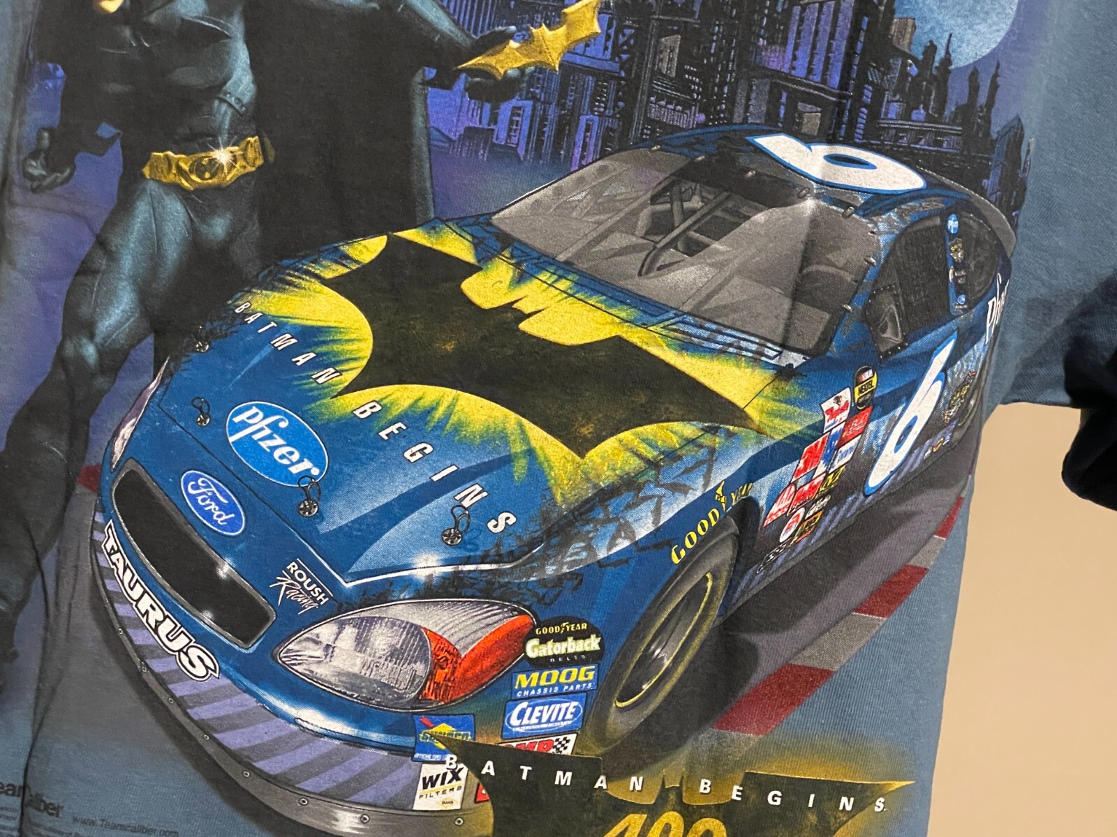 BATMAN BEGINS Mark Martin NASCAR shirt official Large… - Gem