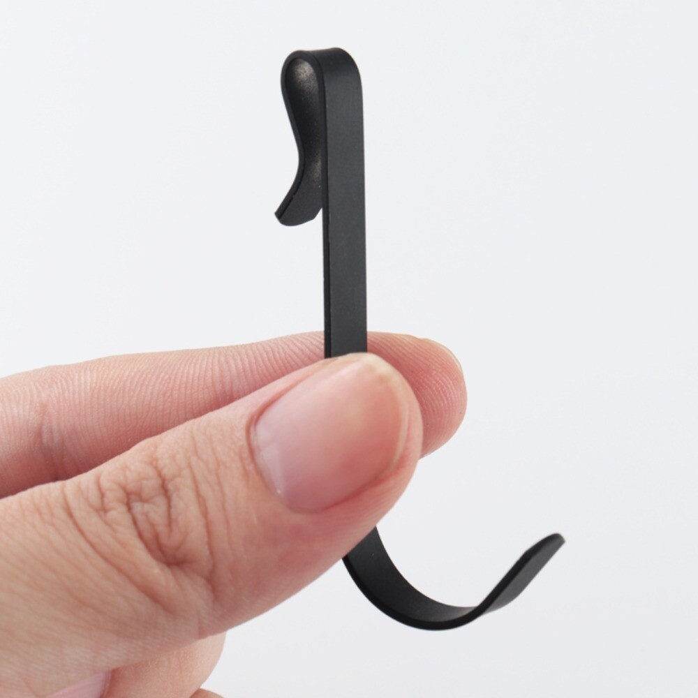 5pcs 6*2cm Sn ap-On Hooks S Shape Small Hook Shelf Flat Card Hook ...