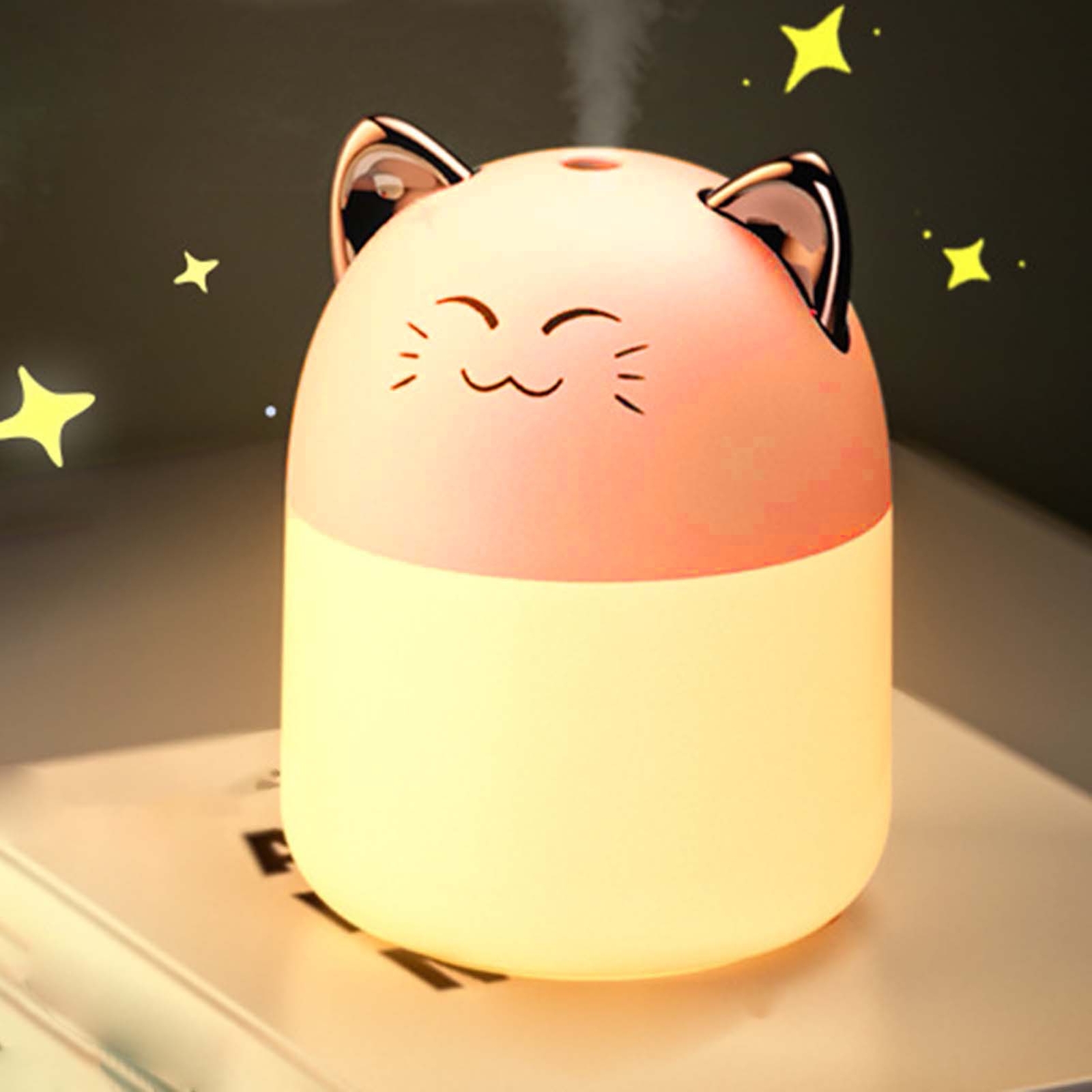 250ml Air Humidifier Low Noise Ambient Lamp Cartoon Cute Pet Air ...