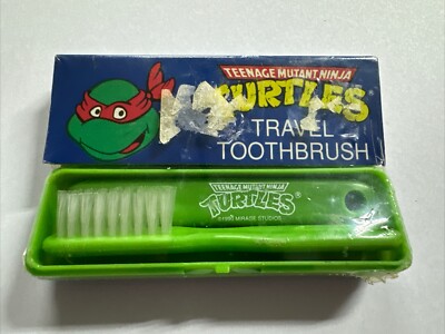 Vintage Teenage Mutant Ninja Turtles Travel Toothbrush Factory Sealed ...