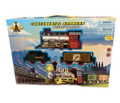Classic Continental Express Train Set & Tracks with Lights & Sound | eBay
