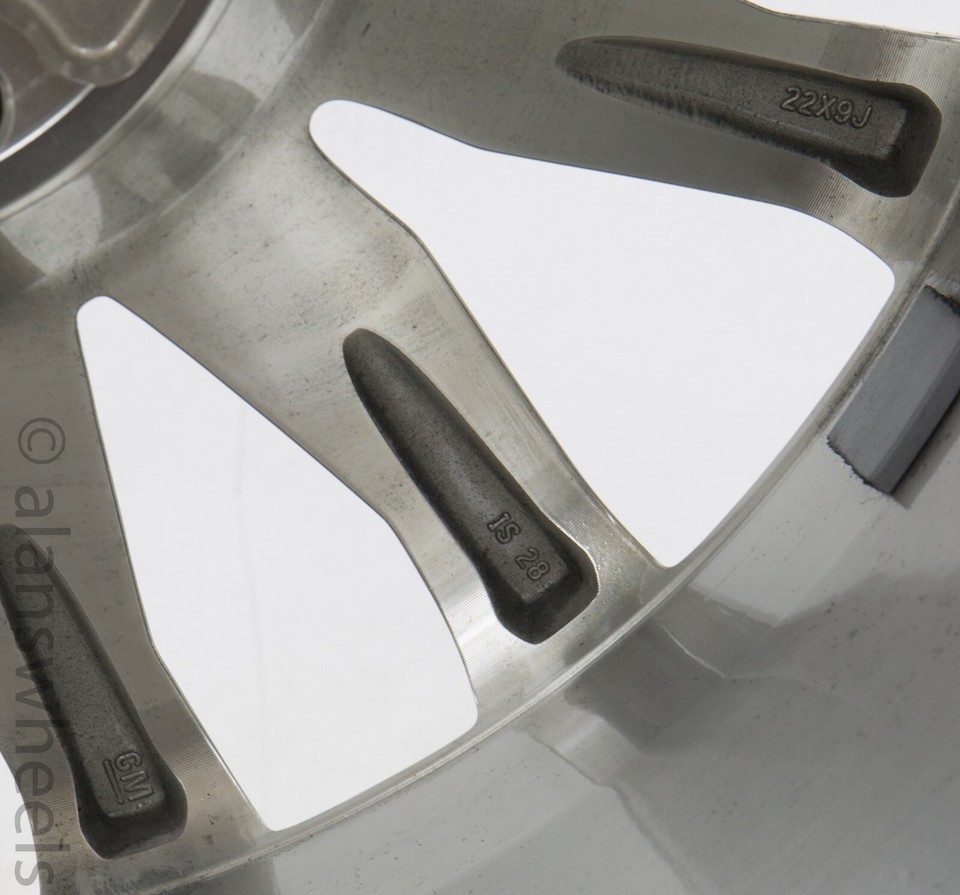 4 New Takeoff Cadillac Escalade Polished GM Factory 22" Wheels Rims ...