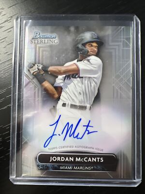 Jordan McCants 2022 Bowman Sterling Prospect Auto Autograph #PA-JM ...