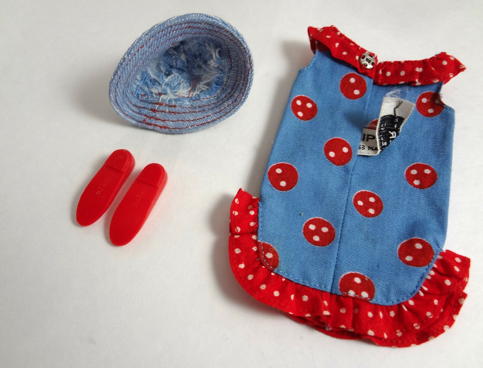 Vintage Mattel Skipper Barbie Doll Red Hair Bangs Straight Leg Blue ...