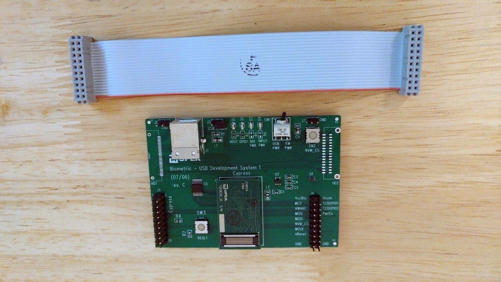 USB Biometric UPEK Fingerprint TouchStrip Systems TCS3C Eval Kit HDD ...