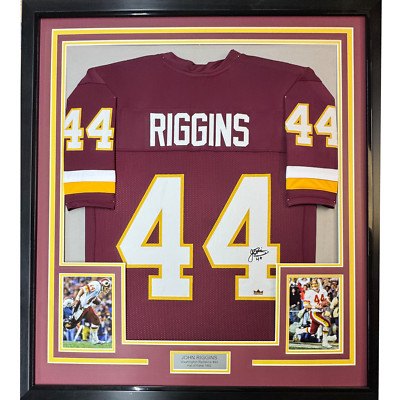 Framed Facsimile Autographed John Riggins 35x39 Washington Red Reprint ...