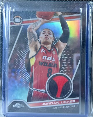 2023-24 Topps Chrome NBL Jordan Usher Relic PERTH WILDCATS | eBay