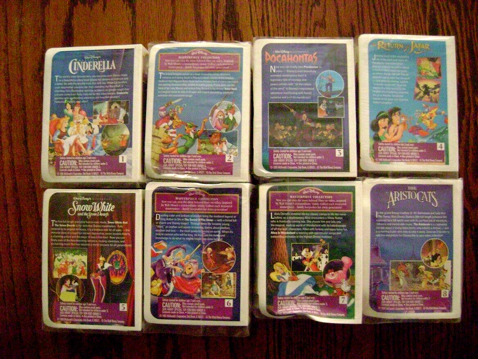 1995-Walt Disney's Masterpiece Collection (Complete Set of 8 Toys ...