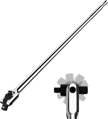 Dual Drive Breaker Bar, 3/8" & 1/2" Drive, Heavy Duty Breaker Bars, 24 ...
