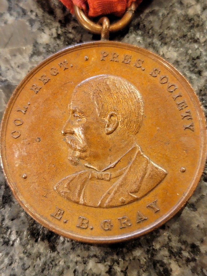 1889 CIVIL WAR 7th Annual REUNION RIBBON MEDAL Milwaukee, 28th Wis. ~ EB Gray | eBay