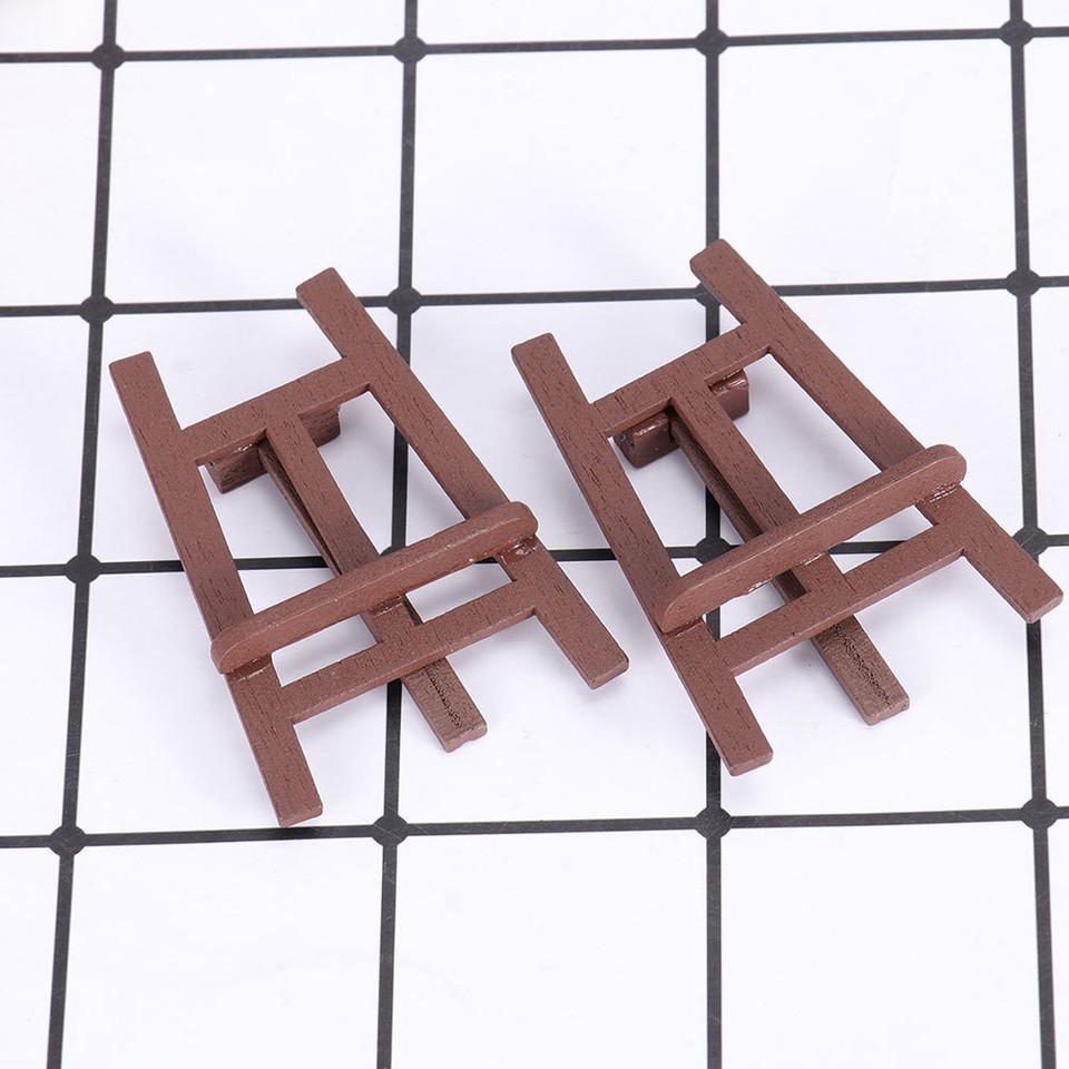 1Pc Simulated Art Easel Mini Furniture Model Mini House Wooden Easel ...