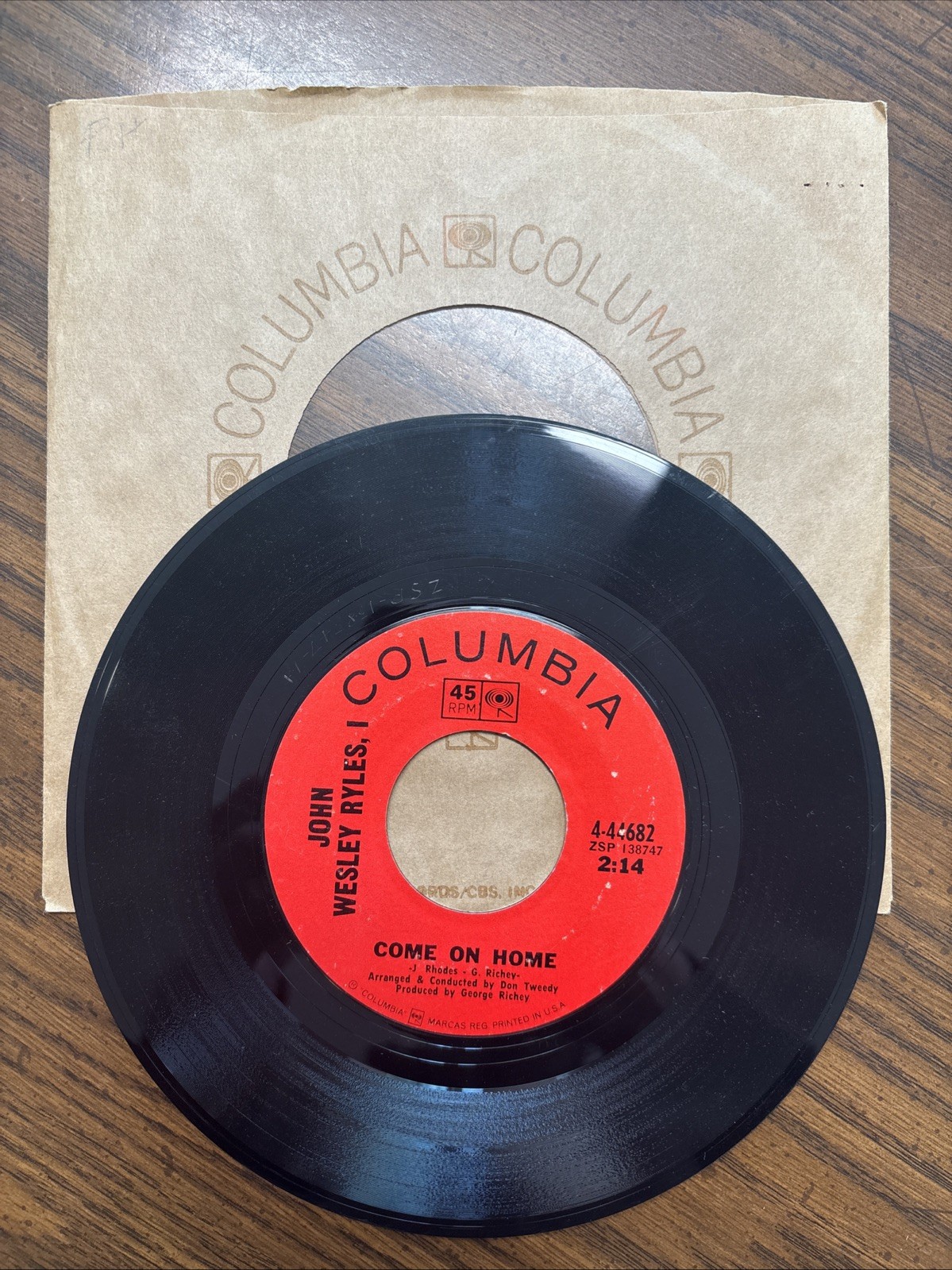 John Wesley Ryles I - Kay / Come on Home Country Western 45 7" Vinyl | eBay