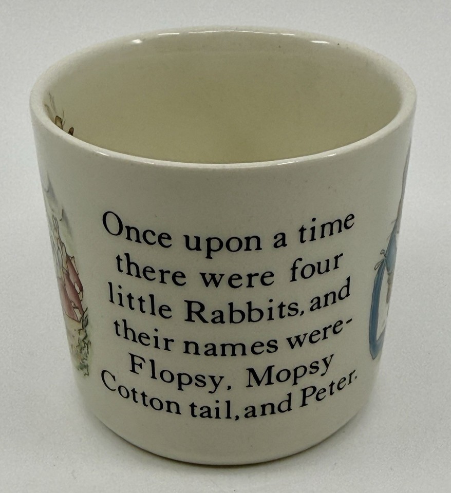 Wedgwood Beatrix Potter Vintage Peter Rabbit Nursery Child's 3 Piece ...