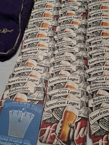 Vtg Budweiser Beer Bar Pub Coaster Anheuser Busch Beechwood Aged Lot Of ...