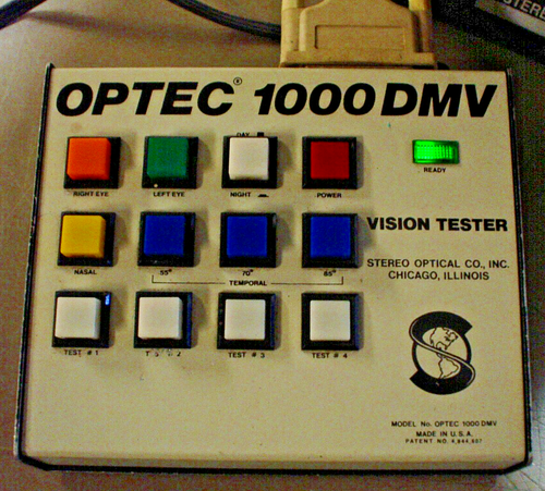 Stereo Optical OPTEC 1000 DMV Vision Screener Tester 1000DMV w/Keypad ...