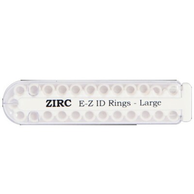 Zirc Dental 70Z200A EZ-ID Instrument Rings LARGE WHITE 25/Pk | eBay