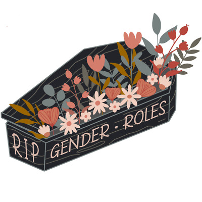 Feminist Sticker 3" Goodbye Gender Roles Strong Woman Boss Babe ...