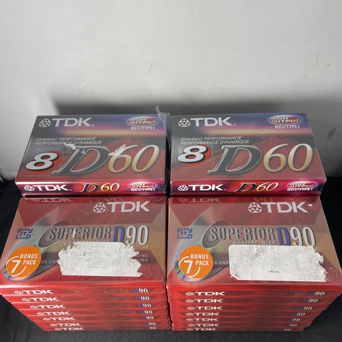 Lot of 30 Brand New TDK D90 D60 Blank Audio Cassette Tapes 60 Min & 90 ...